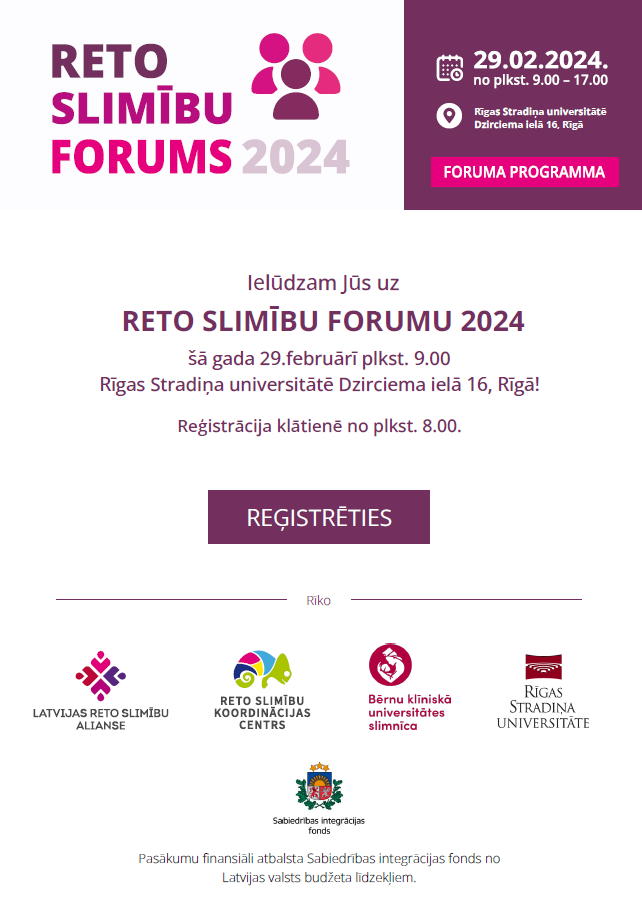 Reto slimību diena Bērnu slimnīcā – uzzini par reto slimību īpašajiem ORPHA kodiem | BKUS